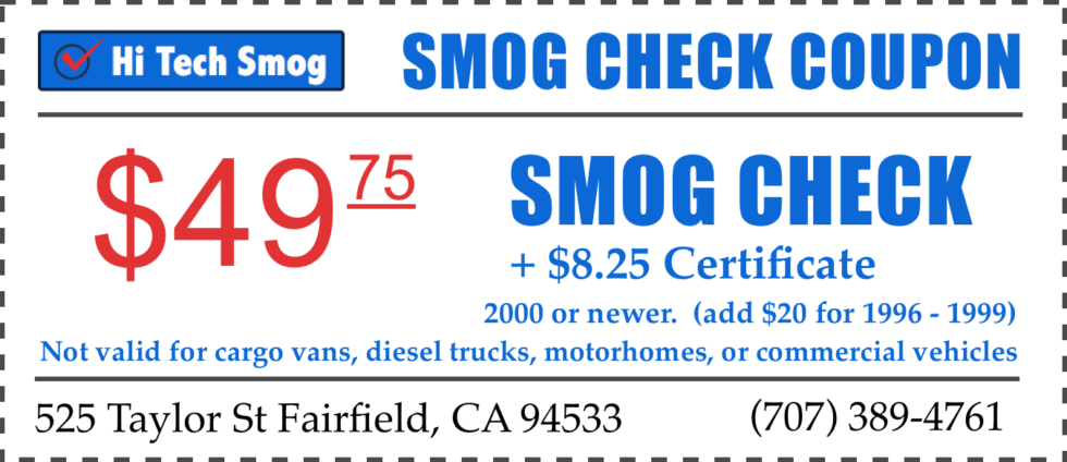 Hi Tech Smog | Best Smog Check Rates in Fairfield CA